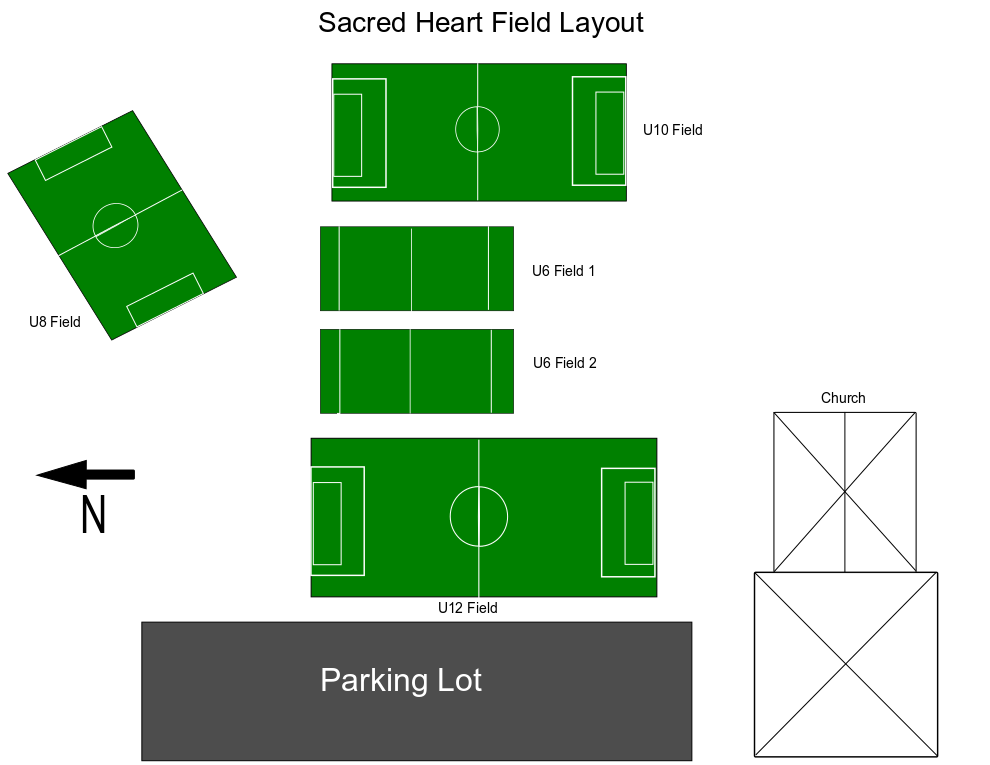 Directions and Field Layout | Sacred Heart Soccer Association